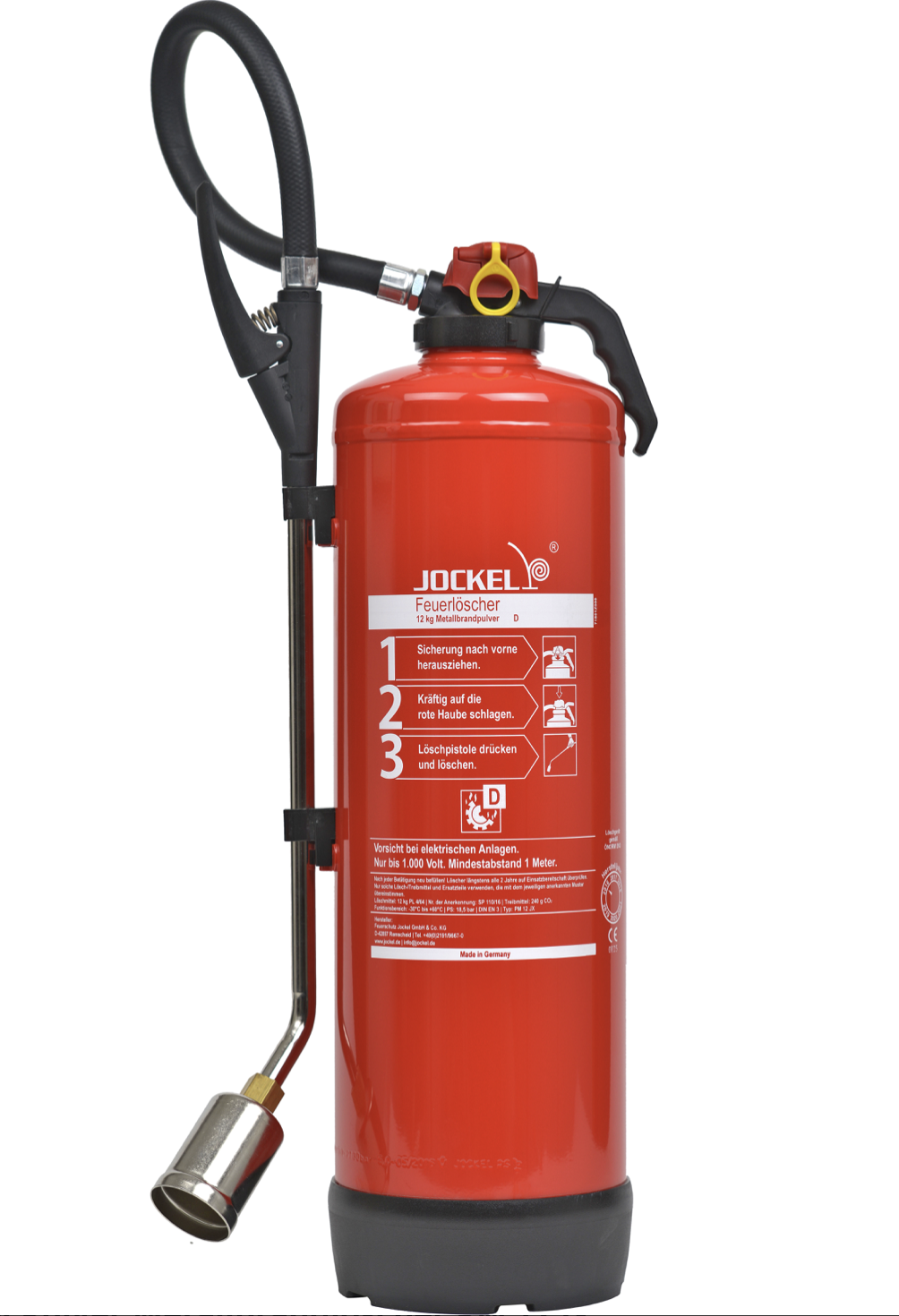 Jockel 12kg Metallbrand Auflade Feuerlöscher Löscher D ...