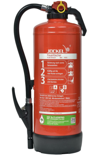 Jockel S9JX GREEN E 43 Auflade Schaum Feuerlöscher inkl. Plakette ...