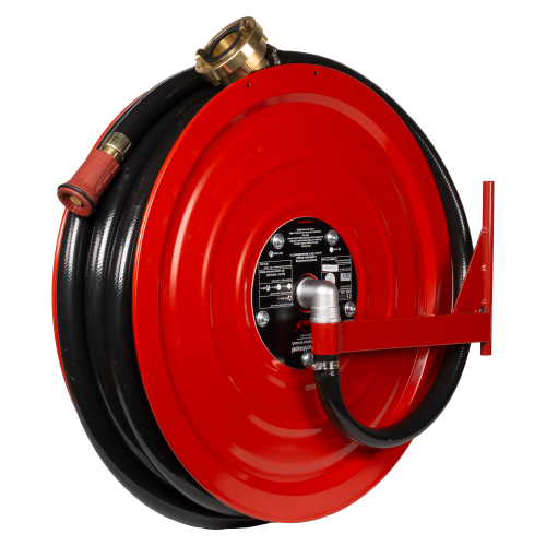 Schlauchhaspel Set f. Wandhydrant 30m 1" formstabiler Schlauch + Haspel ...